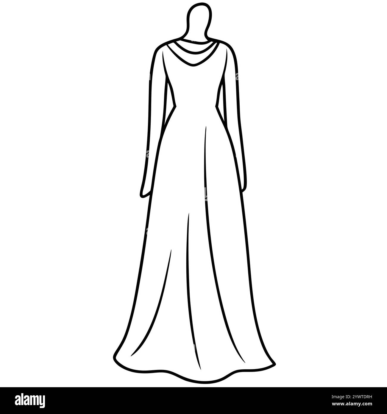 Serenity Maxi Dress Full Length Gown Modern Lady’s Fashion Printable ...