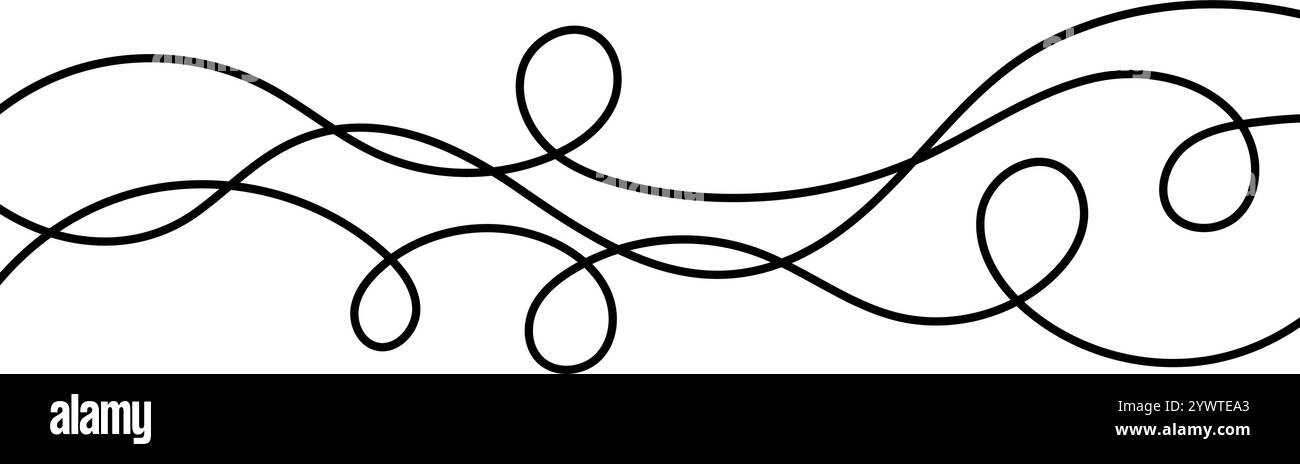 Thin squiggly lines. Wavy wiggle stripe pattern decoration. Curvy ...