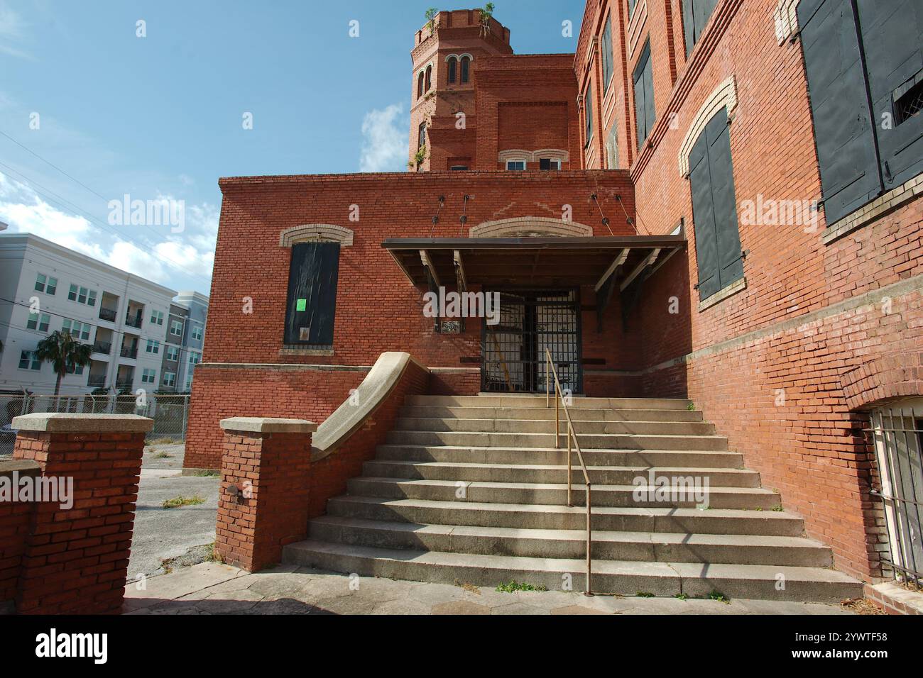 Editorial Use Only December 10, 2024 Tampa, FL, USA. Old closed brick ...