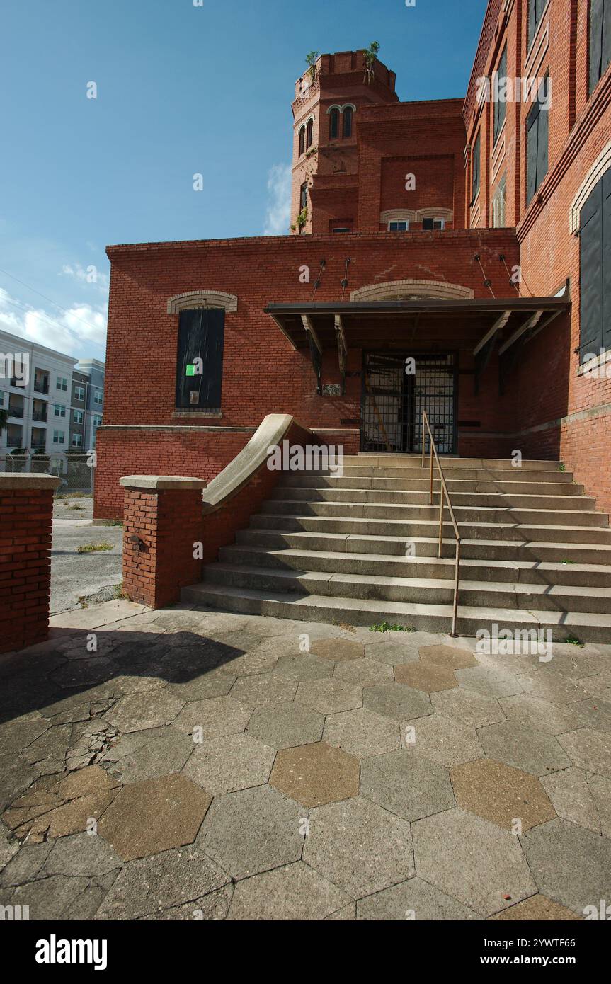 Editorial Use Only December 10, 2024 Tampa, FL, USA. Old closed brick ...