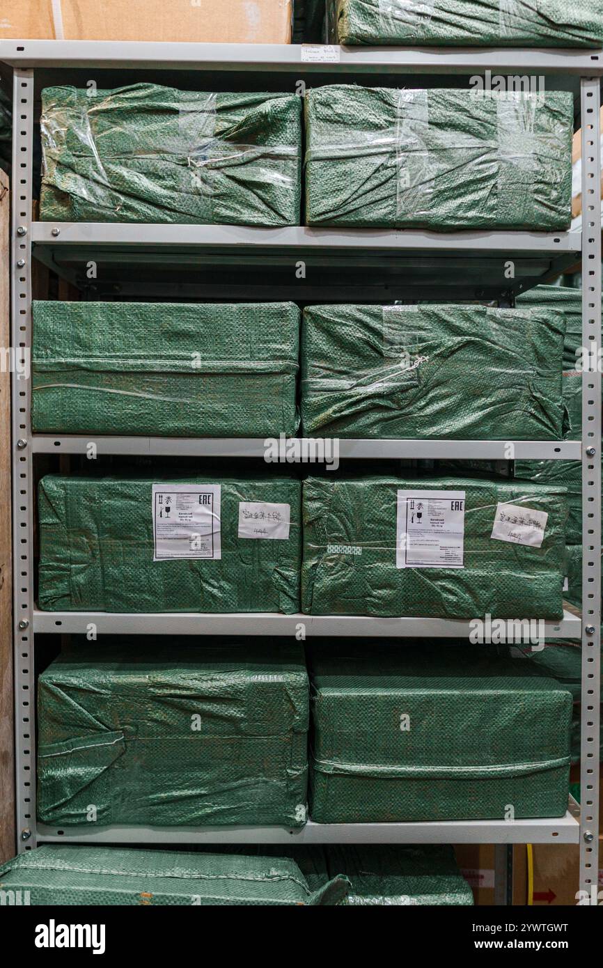 Stock shelving uses ecofriendly packaging for efficient inventory ...