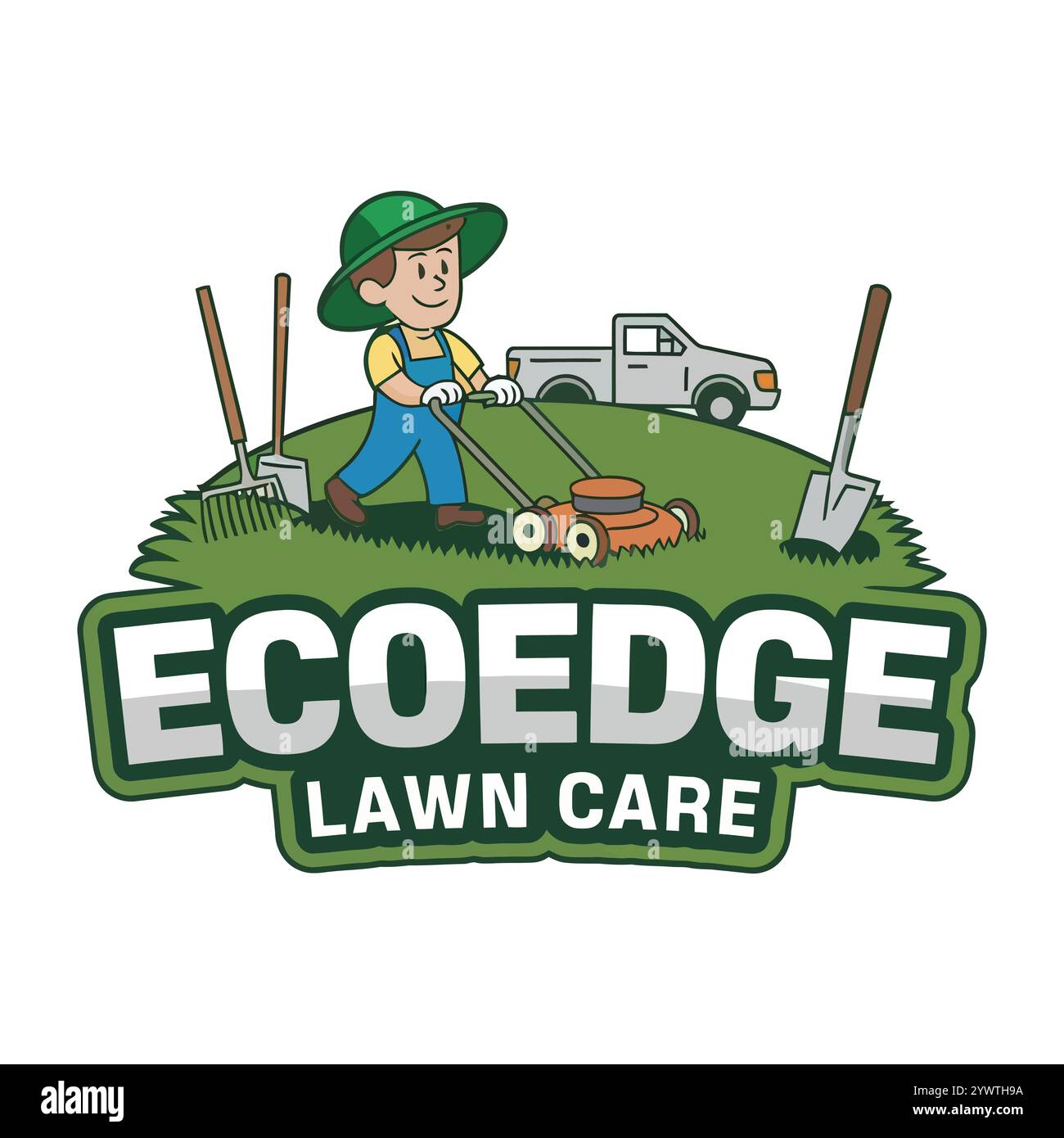 Lawn Care Logo Design - Perfect for Landscaping, Gardening, and Outdoor ...