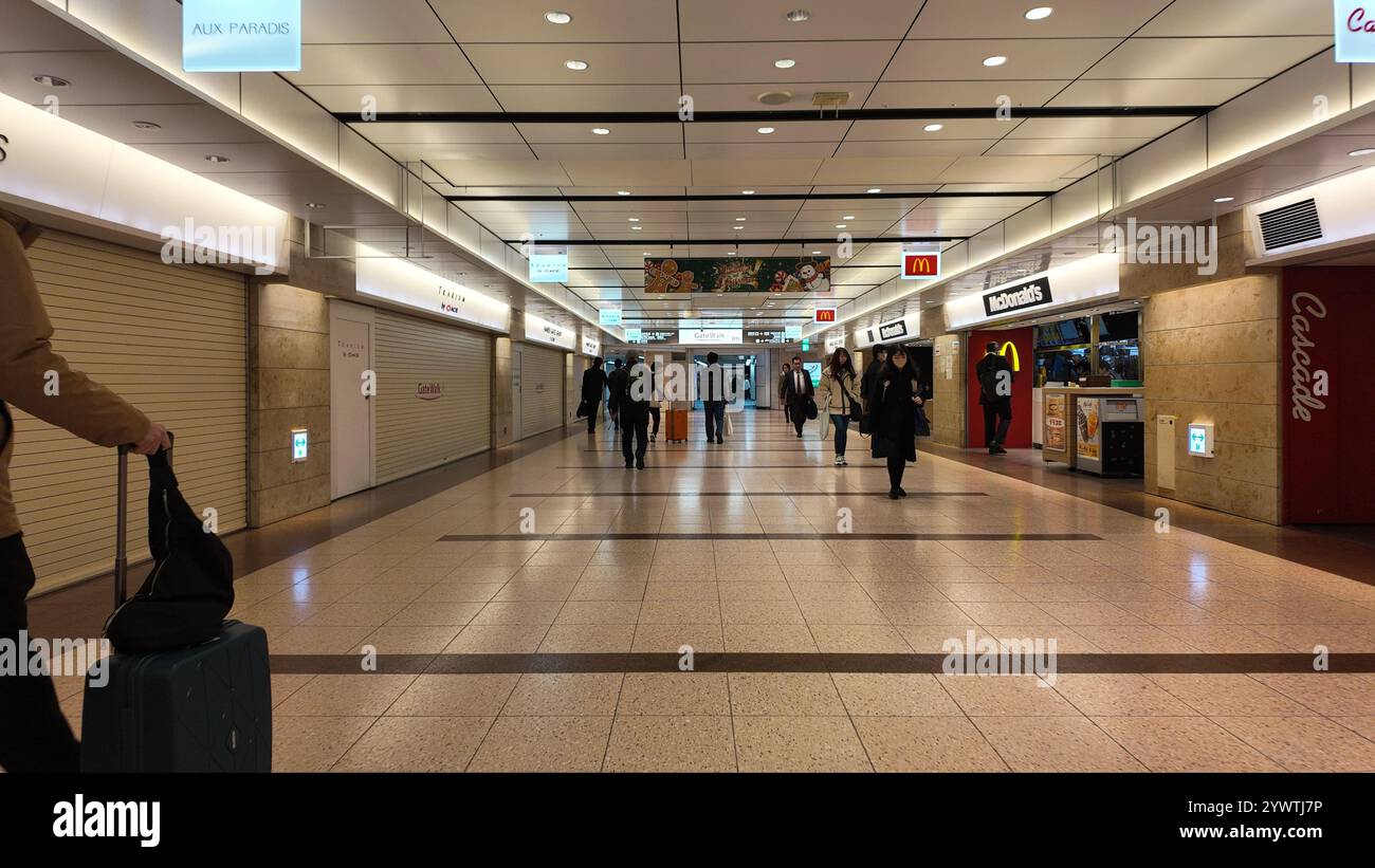 December 6, 2024 Underground mall around Nagoya Station, Nagoya City ...