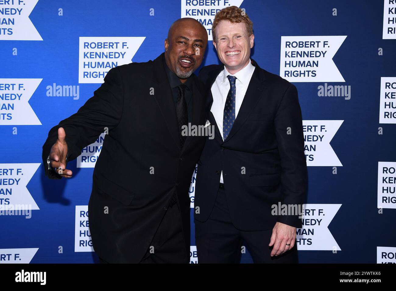 (L-R) Former MLB player Sam Horn and Joseph Kennedy III attend the 2024 ...