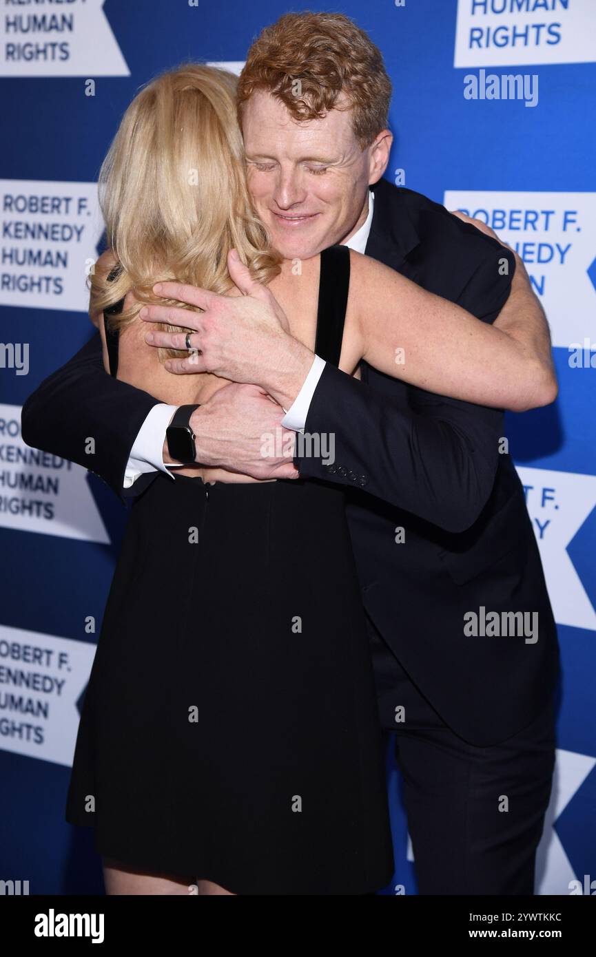 (L-R) Kerry Kennedy and Joseph Kennedy III attend the 2024 RFK Human ...