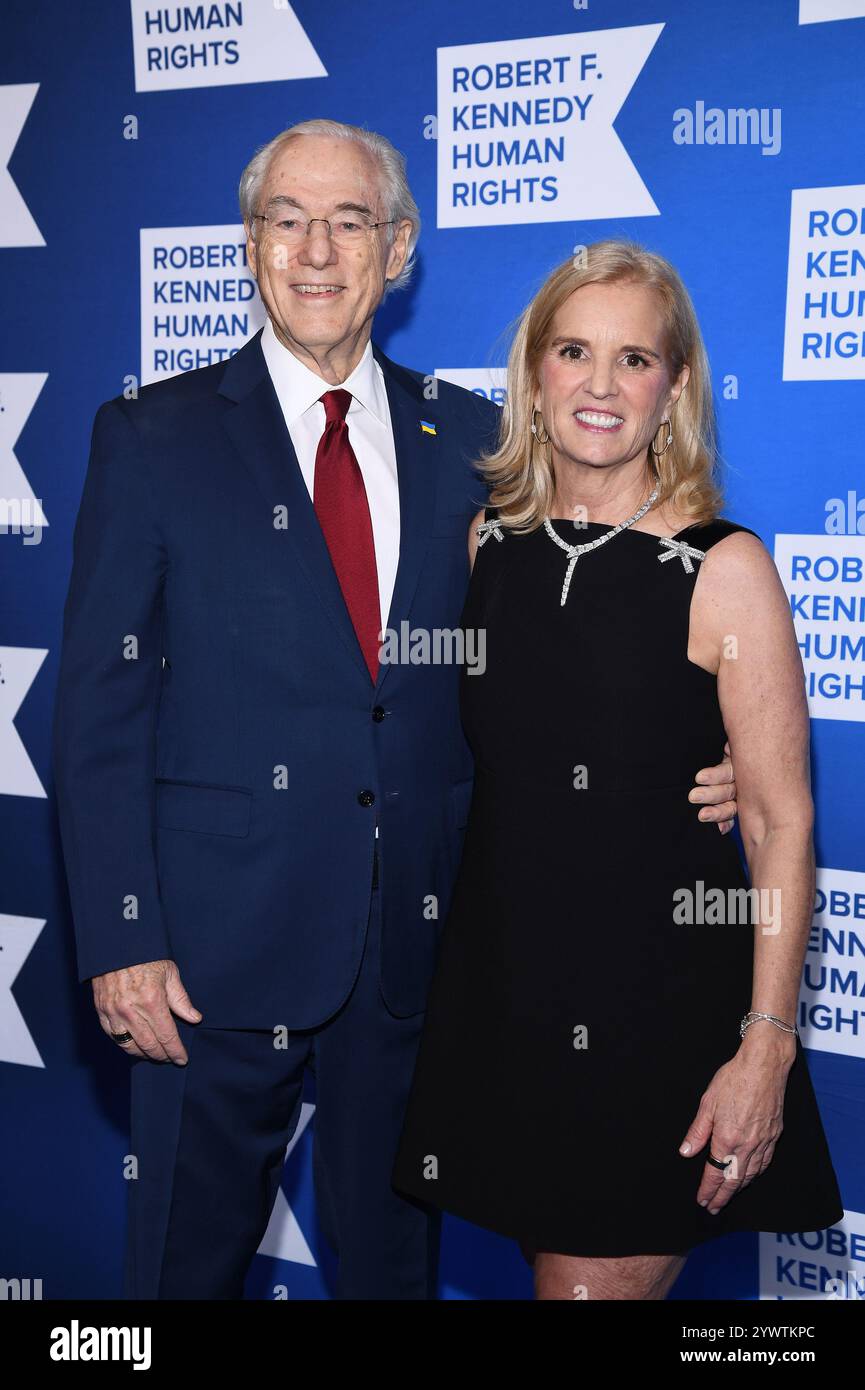 (L-R) George Vradenburg and Kerry Kennedy attend the 2024 RFK Human ...