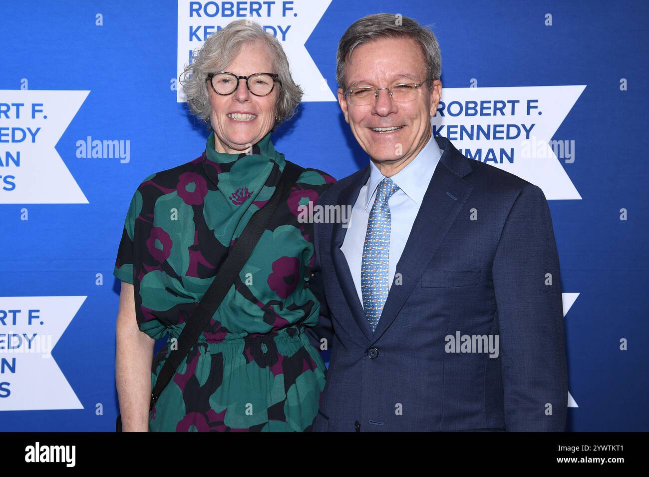 (L-R) Jill Garling and Tom Wilson, CEO The Allstate Corporation, attend ...