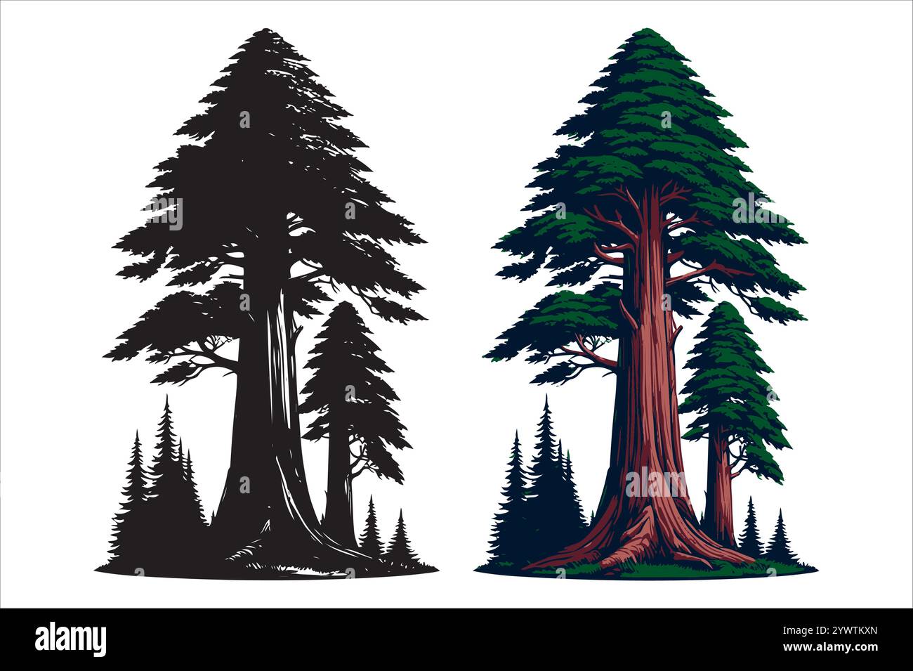 Abstract Colorful Tree Vector Stock Vector Image & Art - Alamy