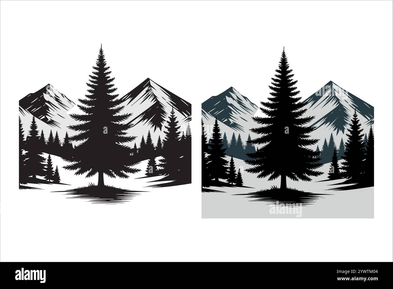 Beautiful Silhouette Tree Designs Stock Vector Image & Art - Alamy