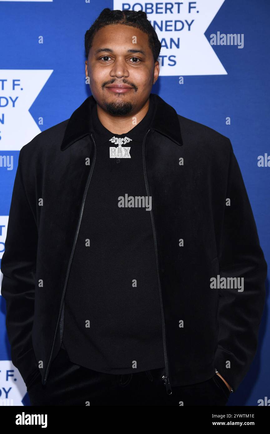 New York, USA. 11th Dec, 2024. Darius Baxter attends the 2024 RFK Human ...