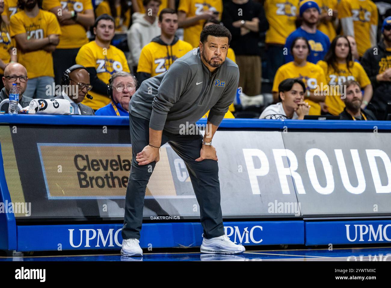 Pittsburgh, Pennsylvania, USA. 11th Dec, 2024. Pitt Panthers head coach ...