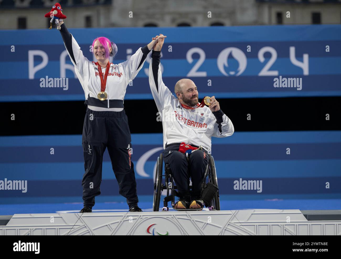 File photo dated 02-09-2024 of Great Britain's Jodie Grinham and Nathan ...