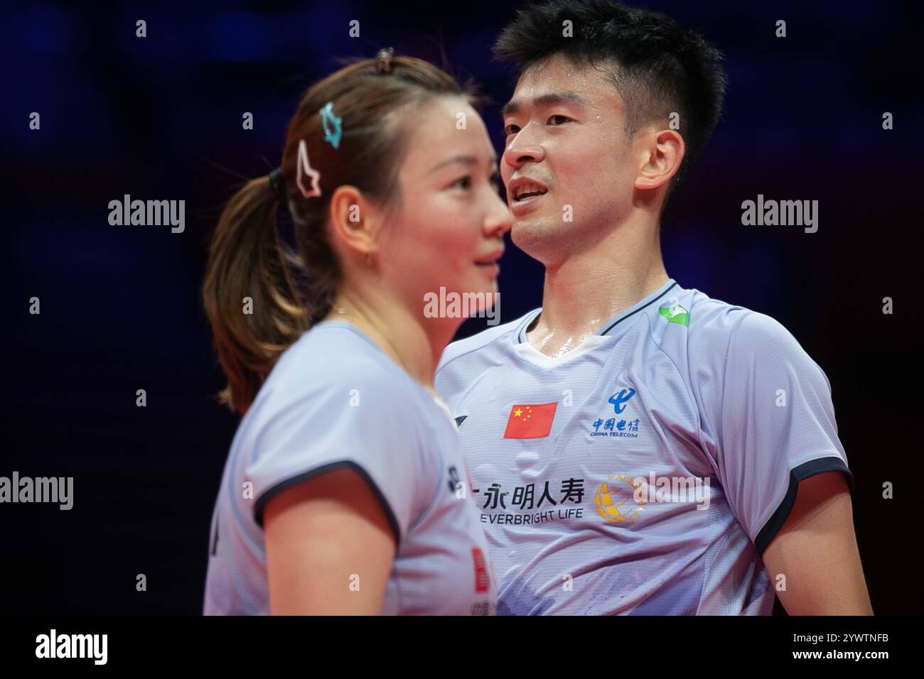 Chinese badminton players Jiang Zhenbang, Wei Yaxin defeat Chinese ...