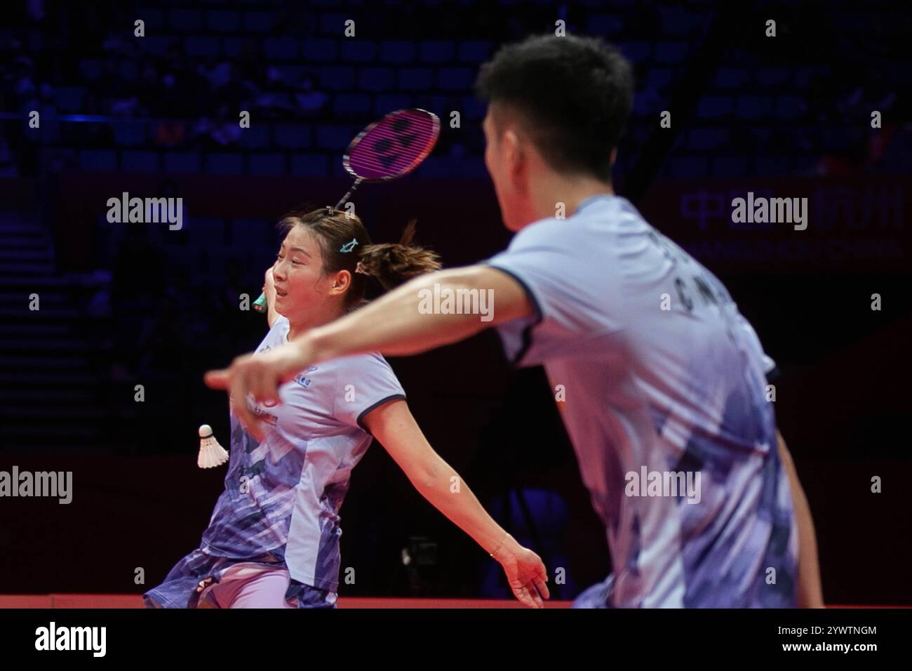 Chinese badminton players Jiang Zhenbang, Wei Yaxin defeat Chinese ...