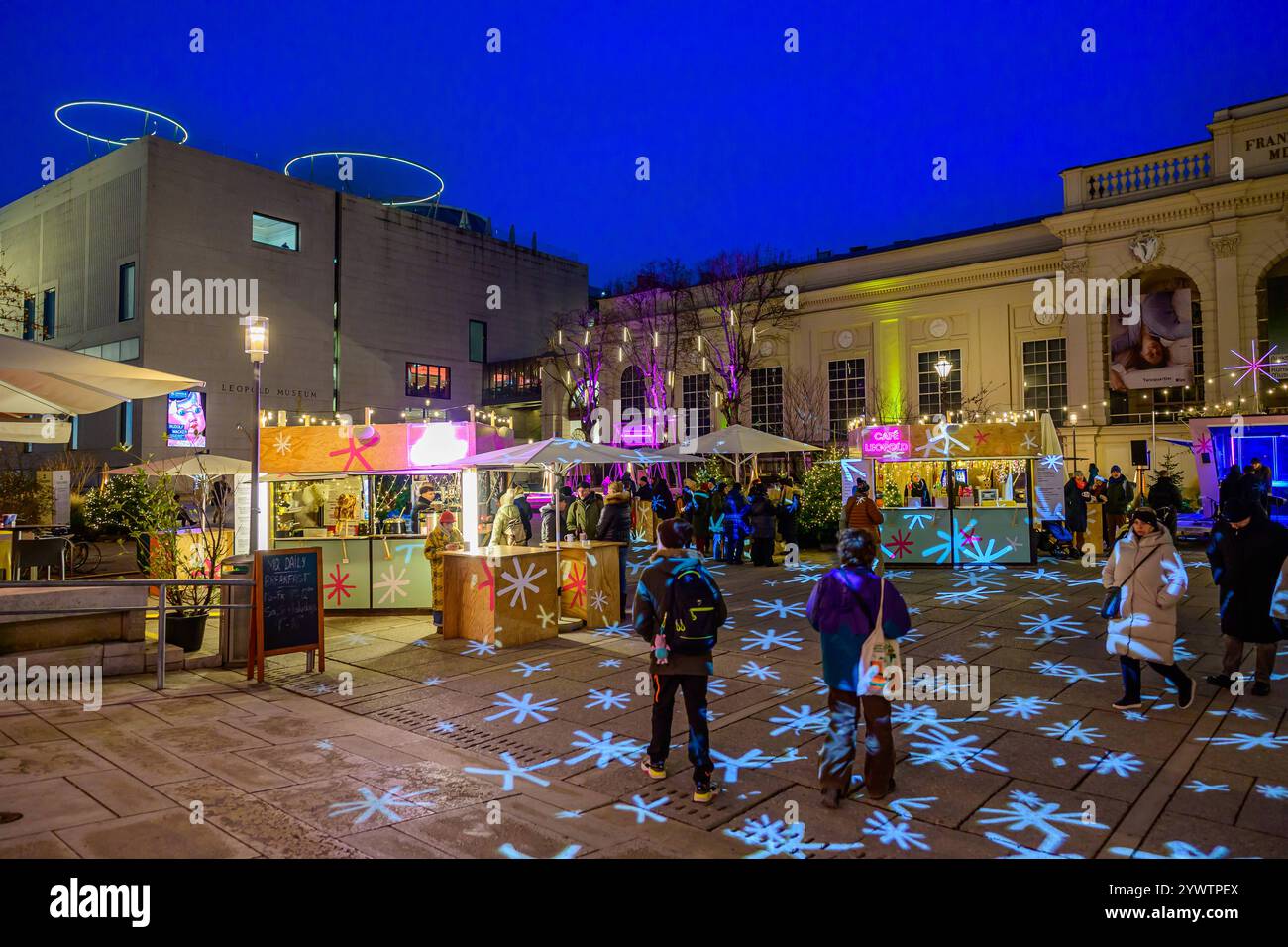 vienna, austria, 11 dec 2024, advent market in the building ...