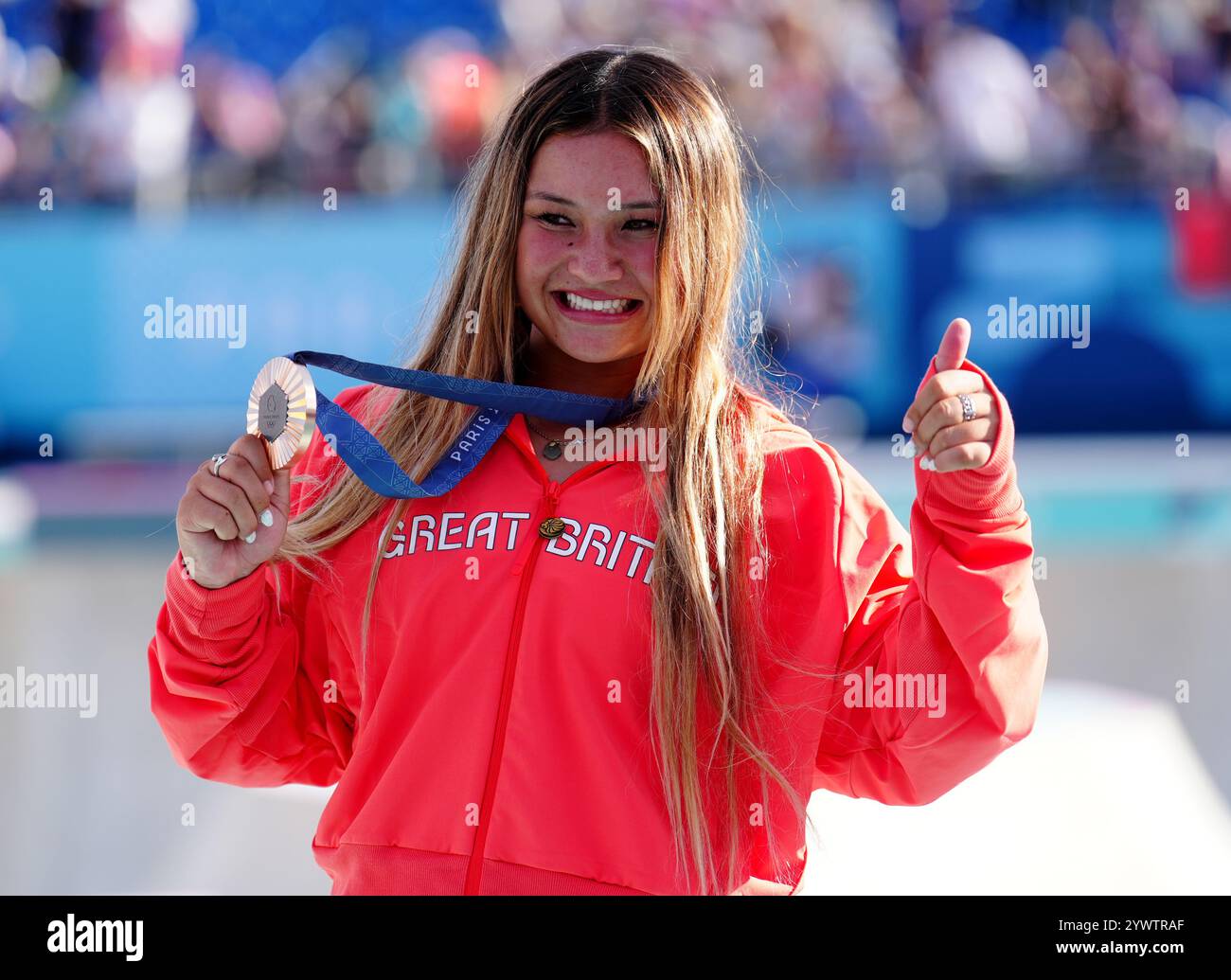 File photo dated 06/08/24 of Sky Brown, who defied a dislocated ...