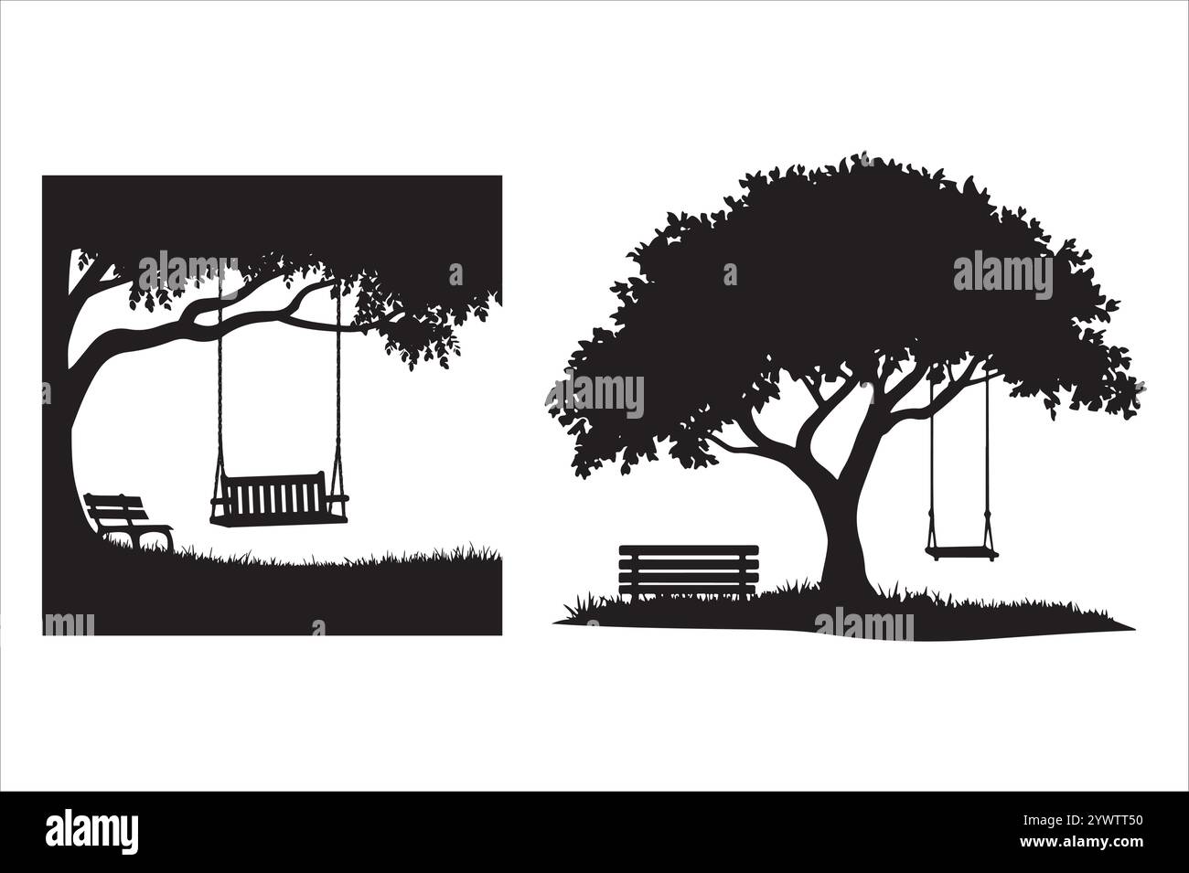 Picnic swing Stock Vector Images - Alamy