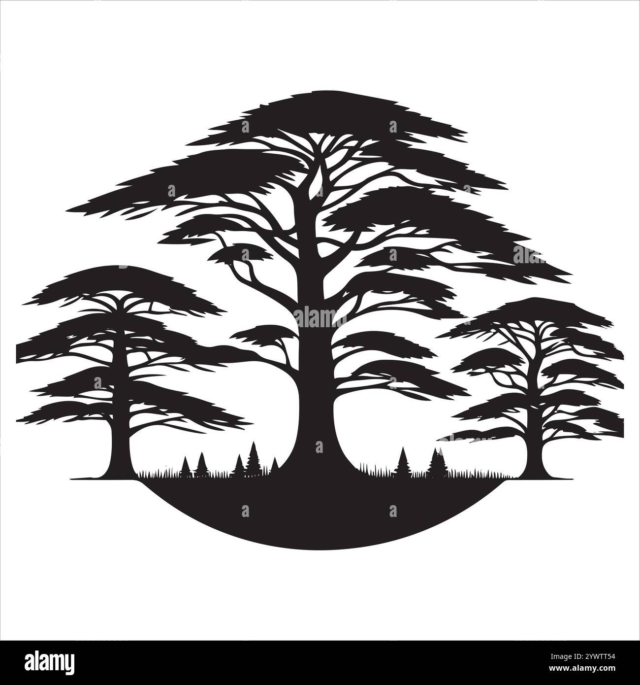 Simple tree photography Stock Vector Images - Alamy