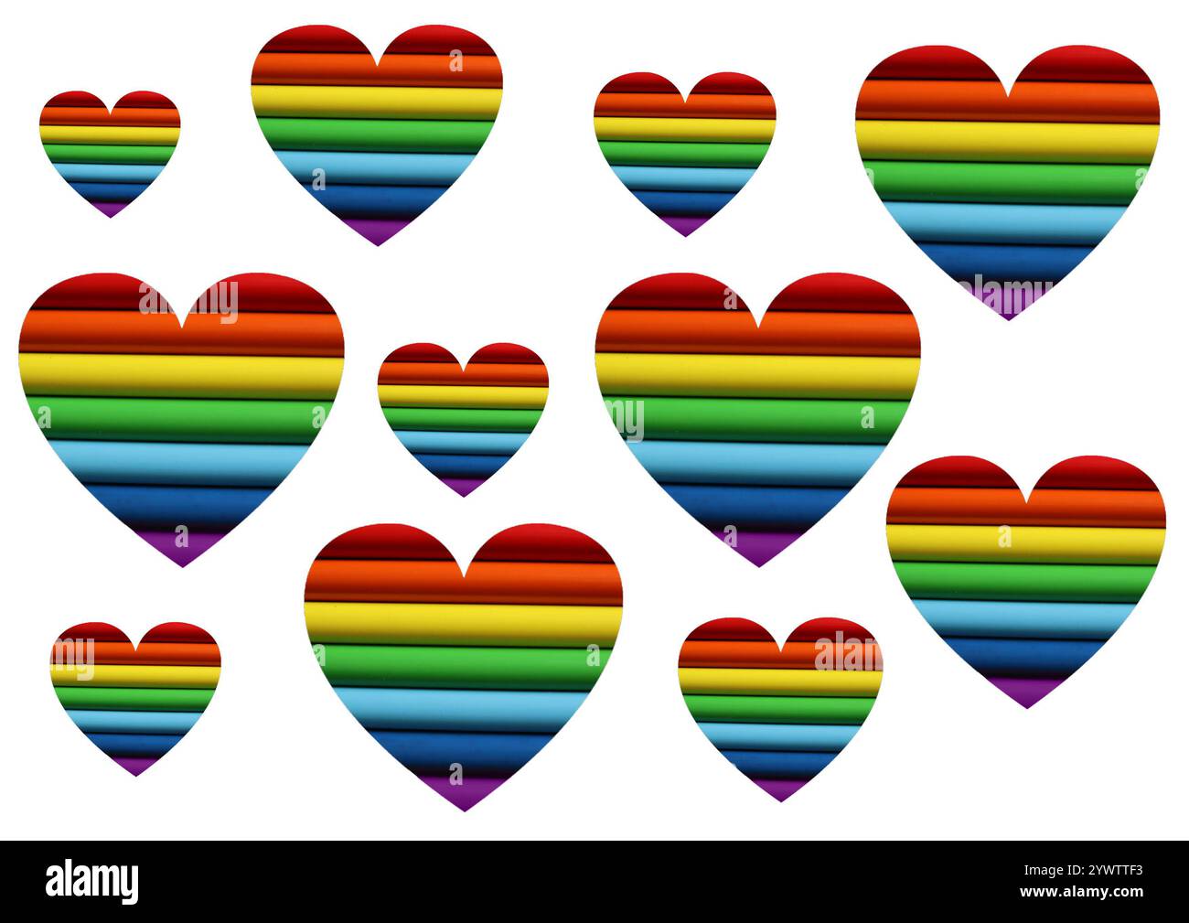 Heart rainbow line icon hi-res stock photography and images - Alamy