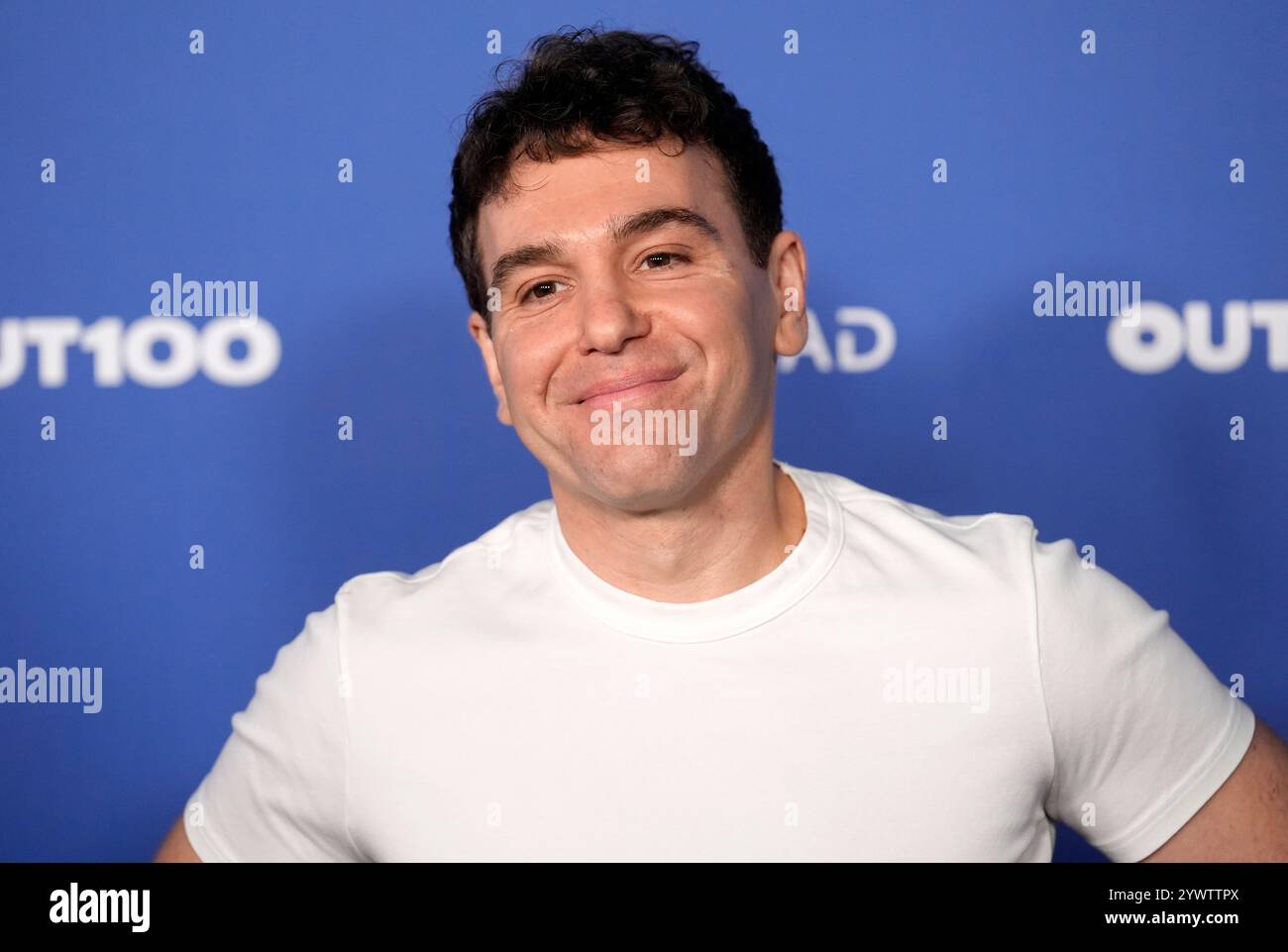Jon Lovett poses at the Out100 celebration on Wednesday, Dec. 11, 2024 ...