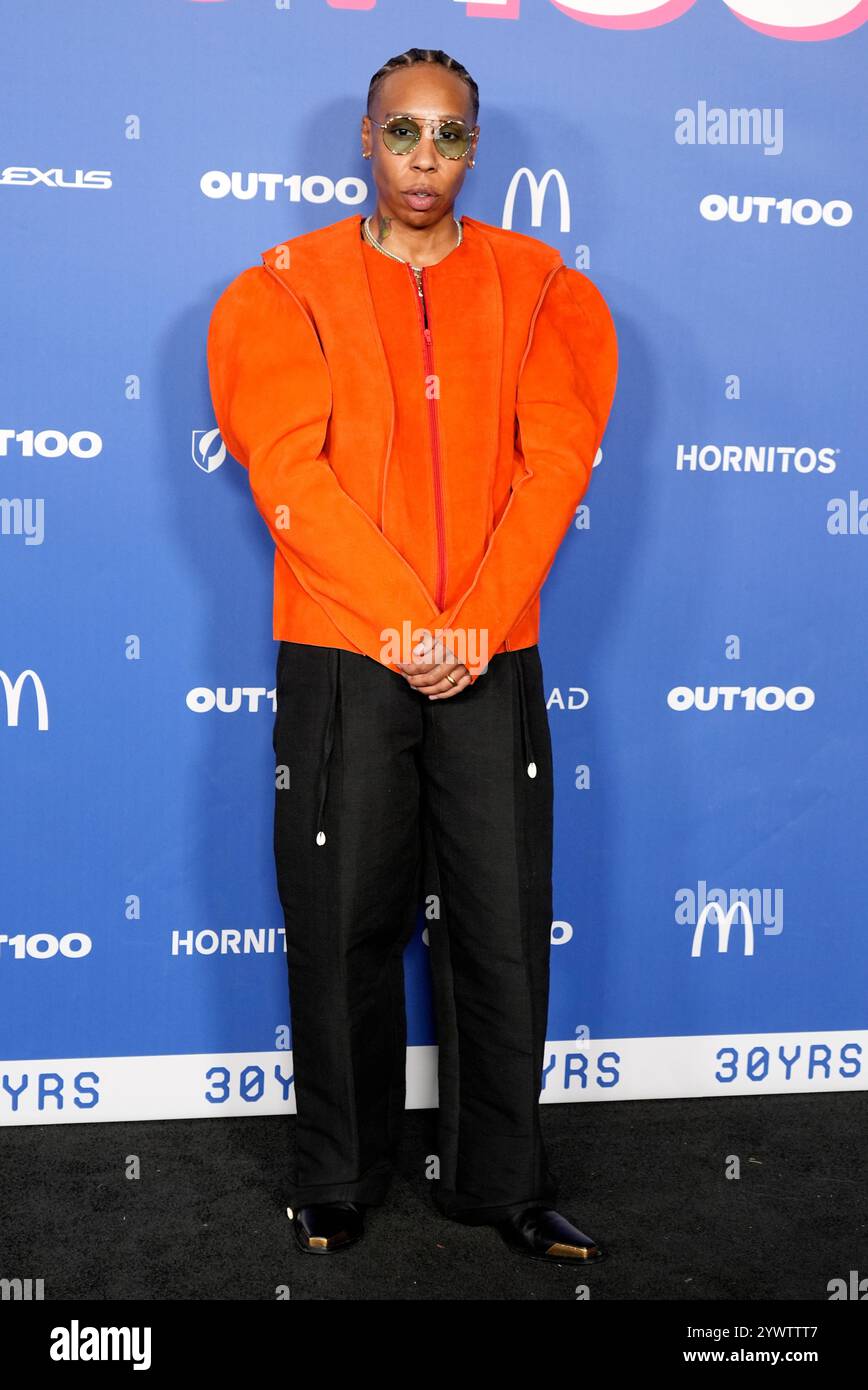 Lena Waithe poses at the Out100 celebration on Wednesday, Dec. 11, 2024 ...