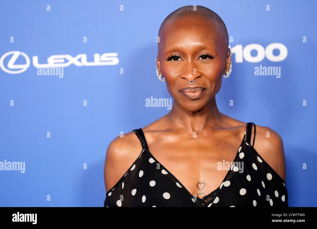 Cynthia Erivo poses at the Out100 celebration on Wednesday, Dec. 11 ...