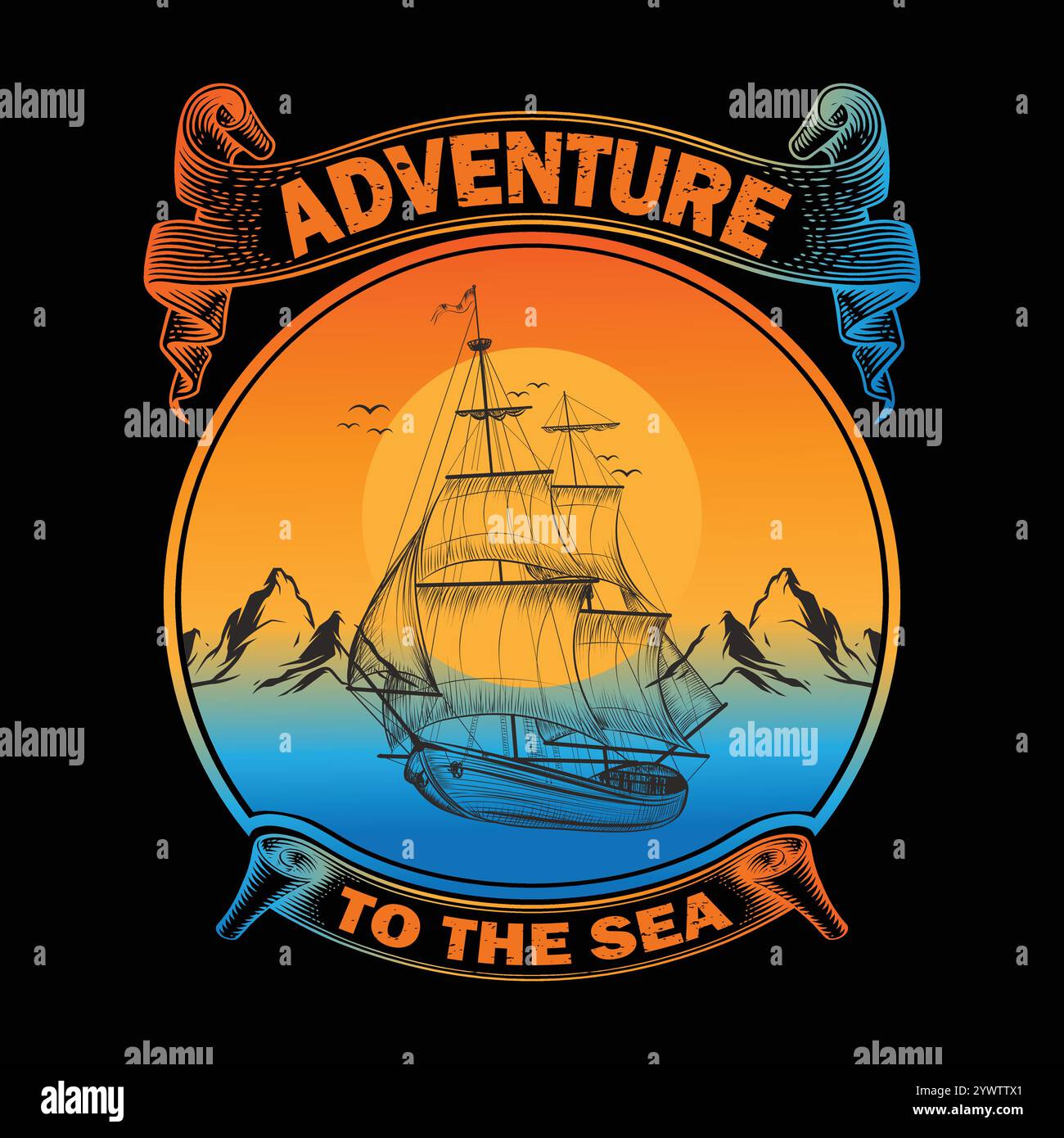 Adventure sea Stock Vector Images - Alamy