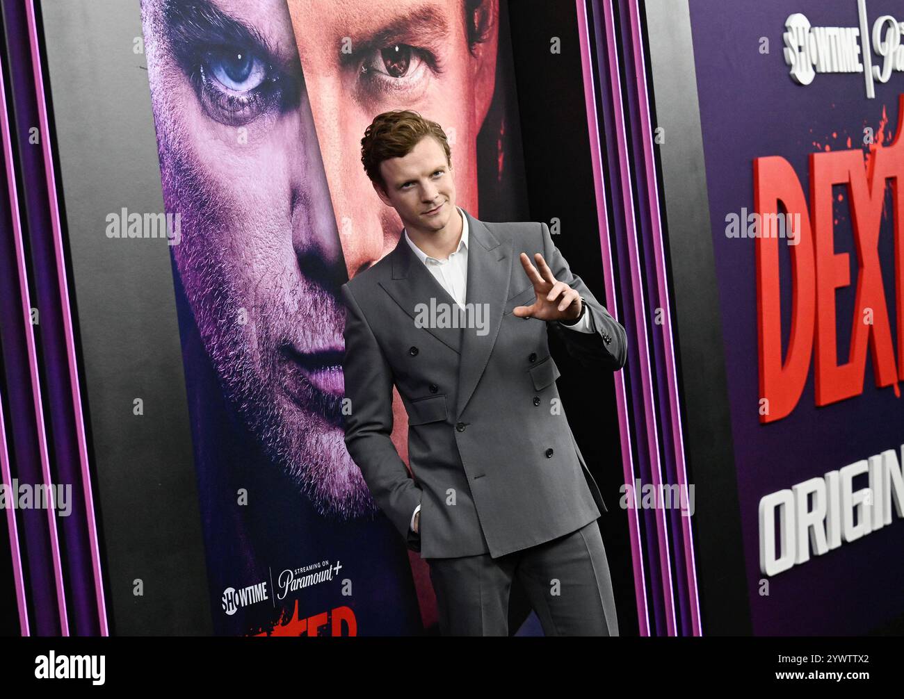 Patrick Gibson attends the premiere of the Showtime drama series ...
