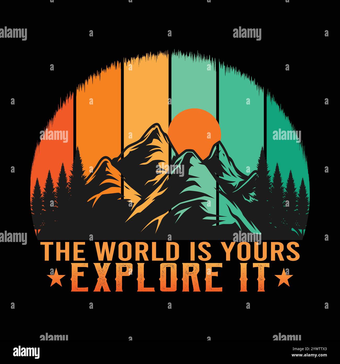 Vintage exploration illustration Stock Vector Images - Alamy