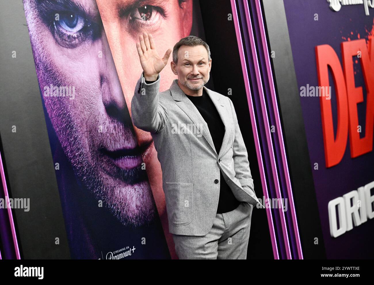 Christian Slater attends the premiere of the Showtime drama series ...