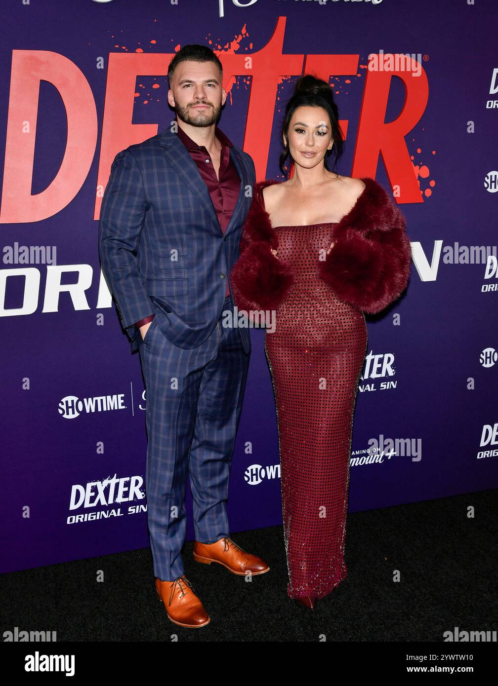 Jenni Farley, right, and boyfriend Zack Clayton Carpinello attend the ...