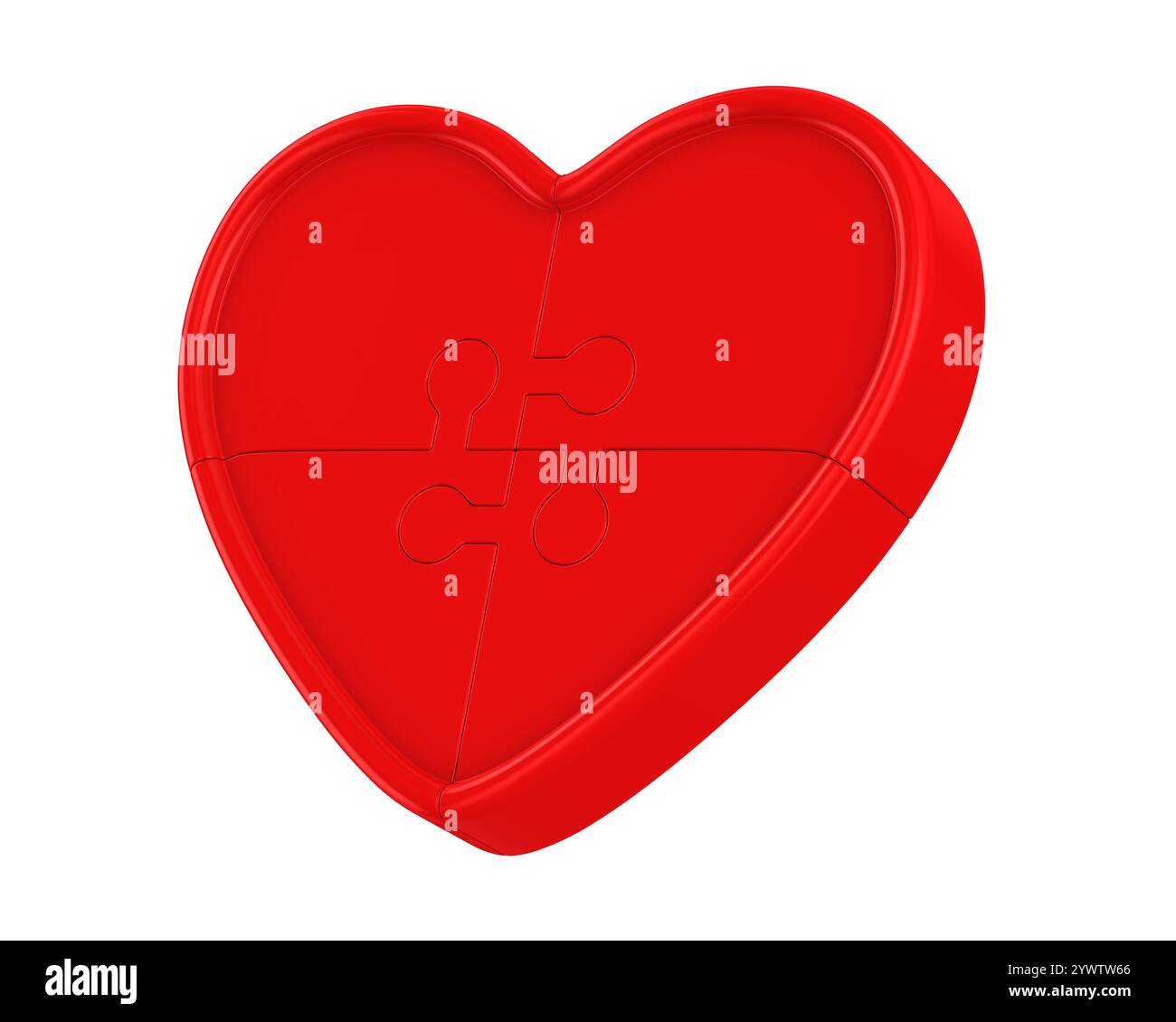 3d red puzzle piece on white puzzle hi-res stock photography and images ...