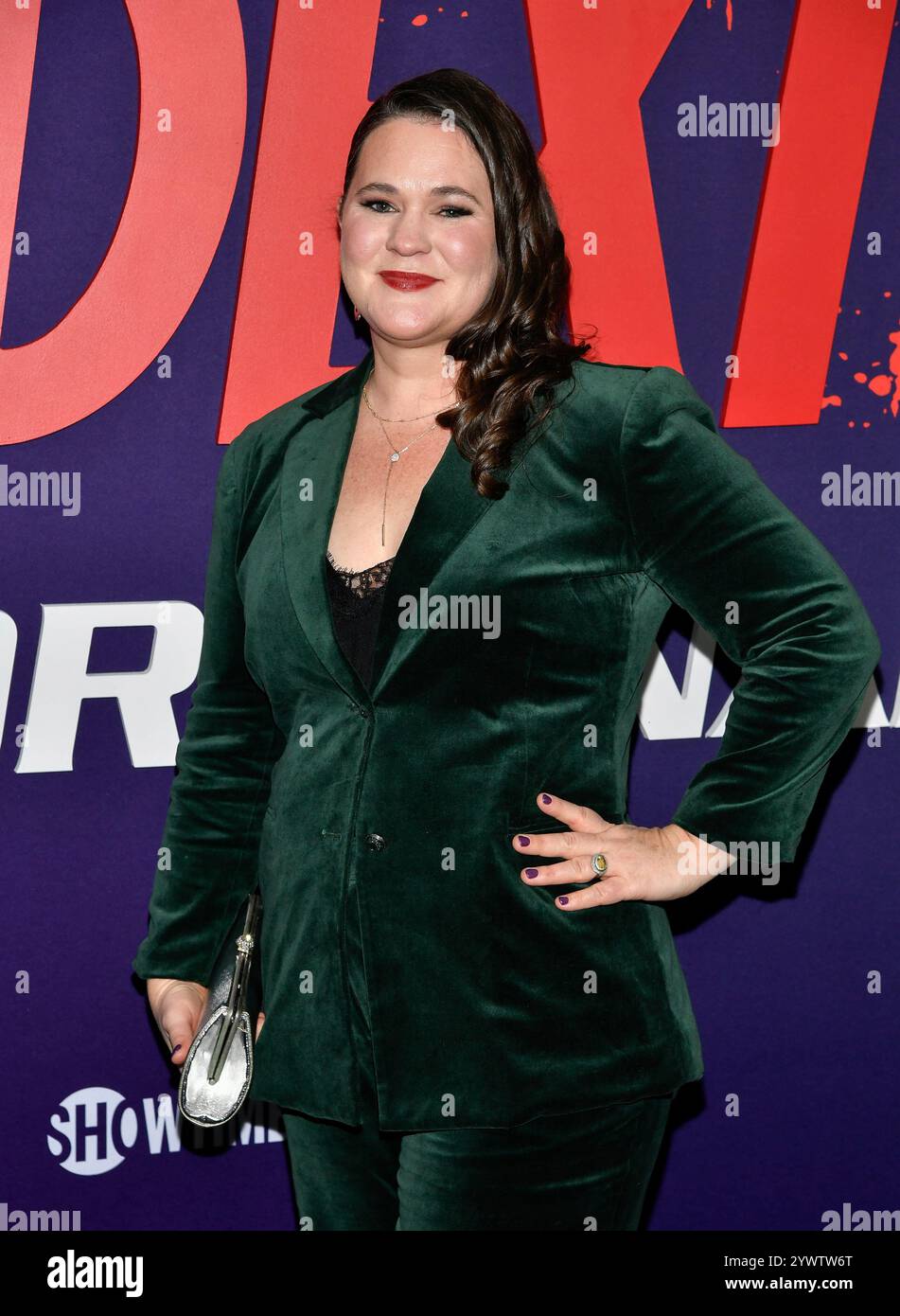 Sarah Kinsey attends the premiere of the Showtime drama series "Dexter ...