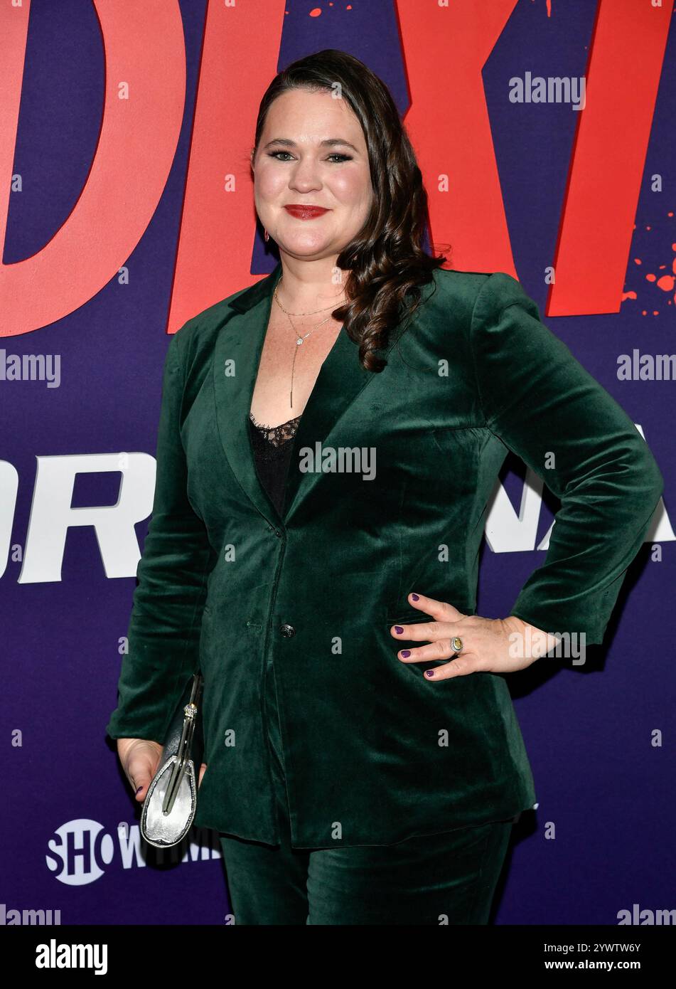 Sarah Kinsey attends the premiere of the Showtime drama series "Dexter ...