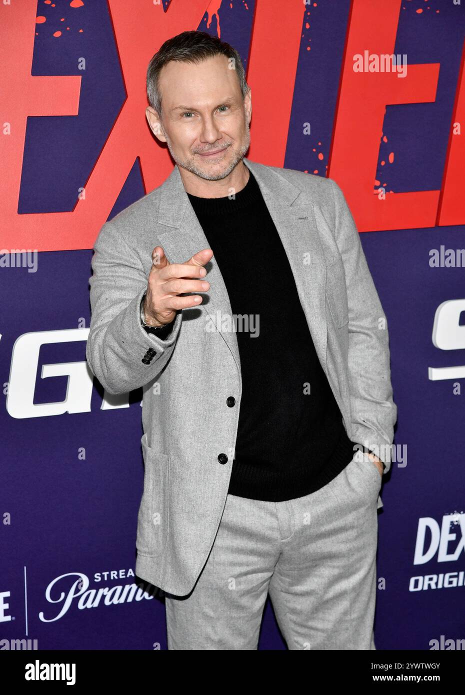 Christian Slater attends the premiere of the Showtime drama series ...