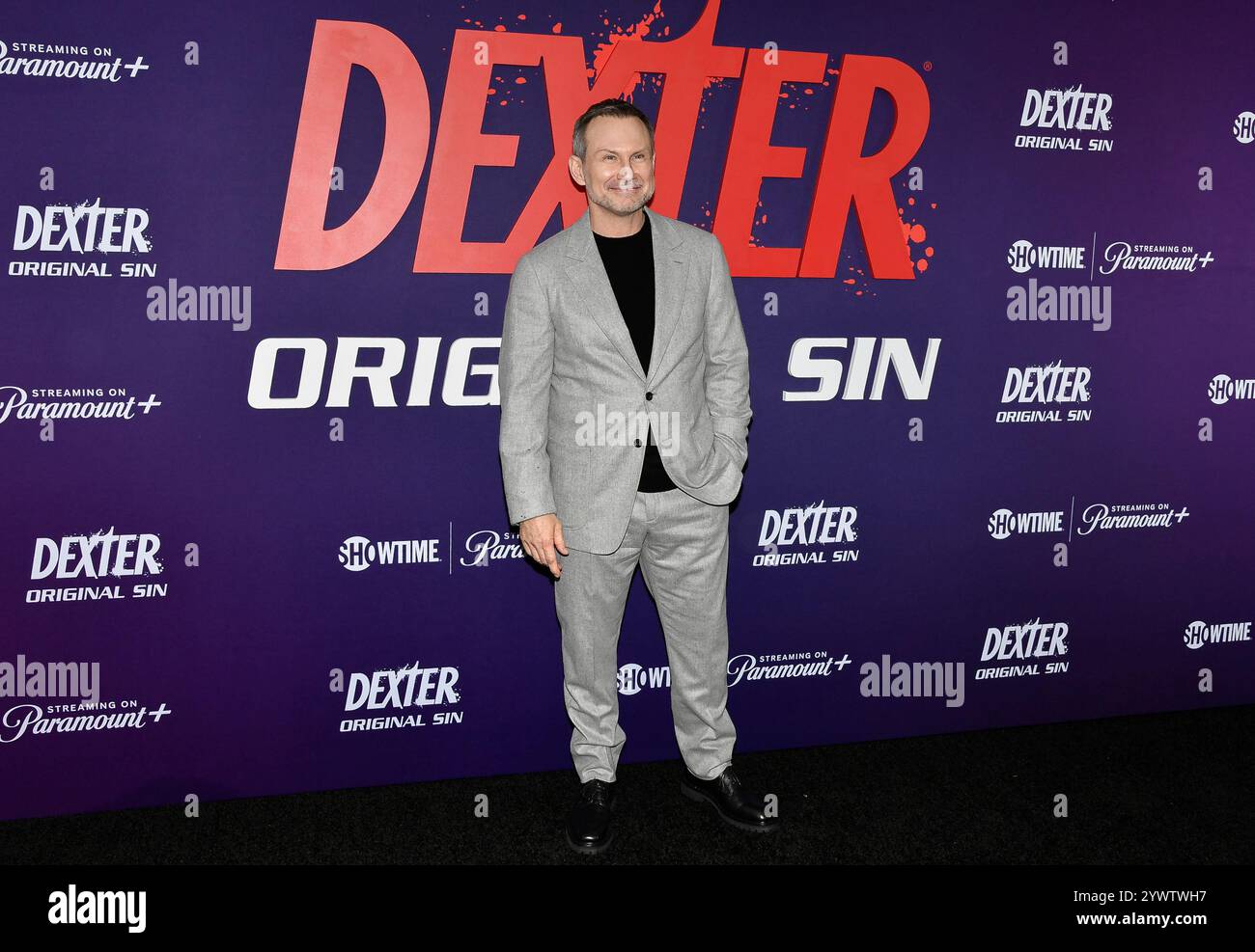 Christian Slater attends the premiere of the Showtime drama series ...