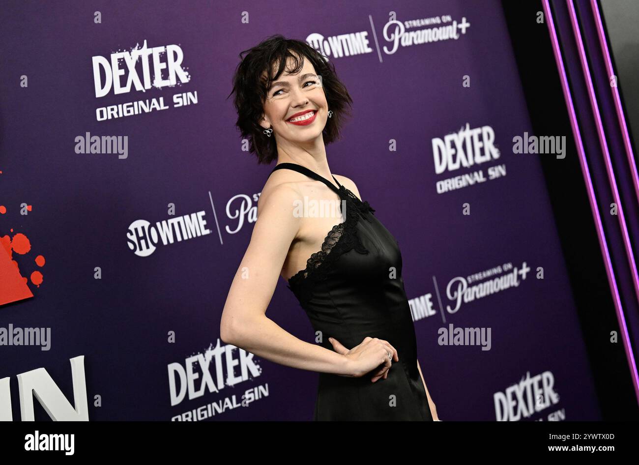 Brittany Allen attends the premiere of the Showtime drama series "Dexter: Original Sin" at the ...