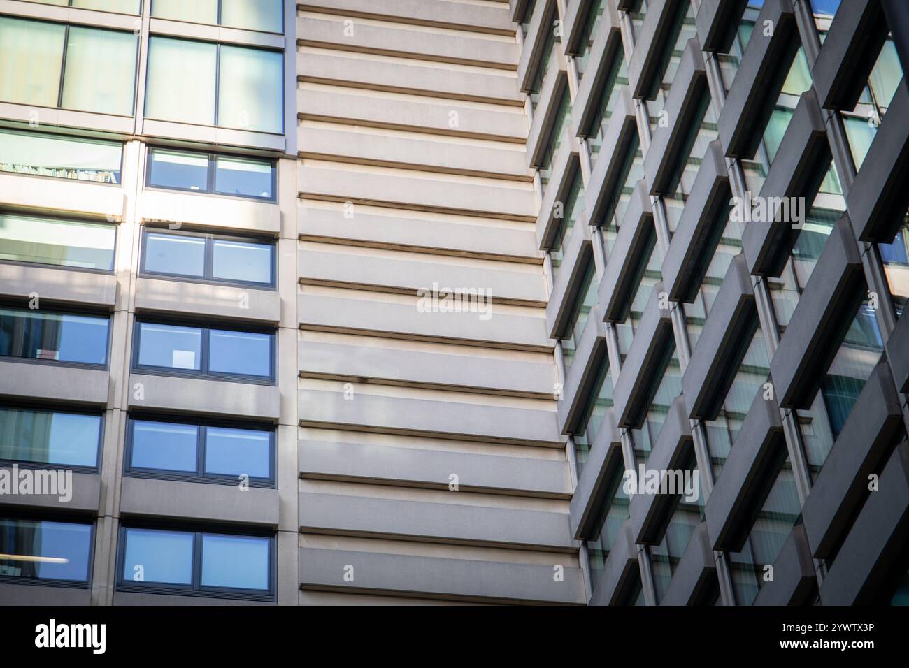 Modern high-rise buildings. Building facade. Concrete and glass Stock ...