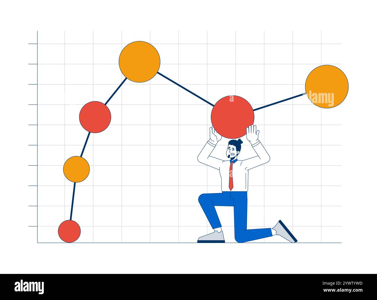 Personal responsibility in business 2D illustration concept Stock ...