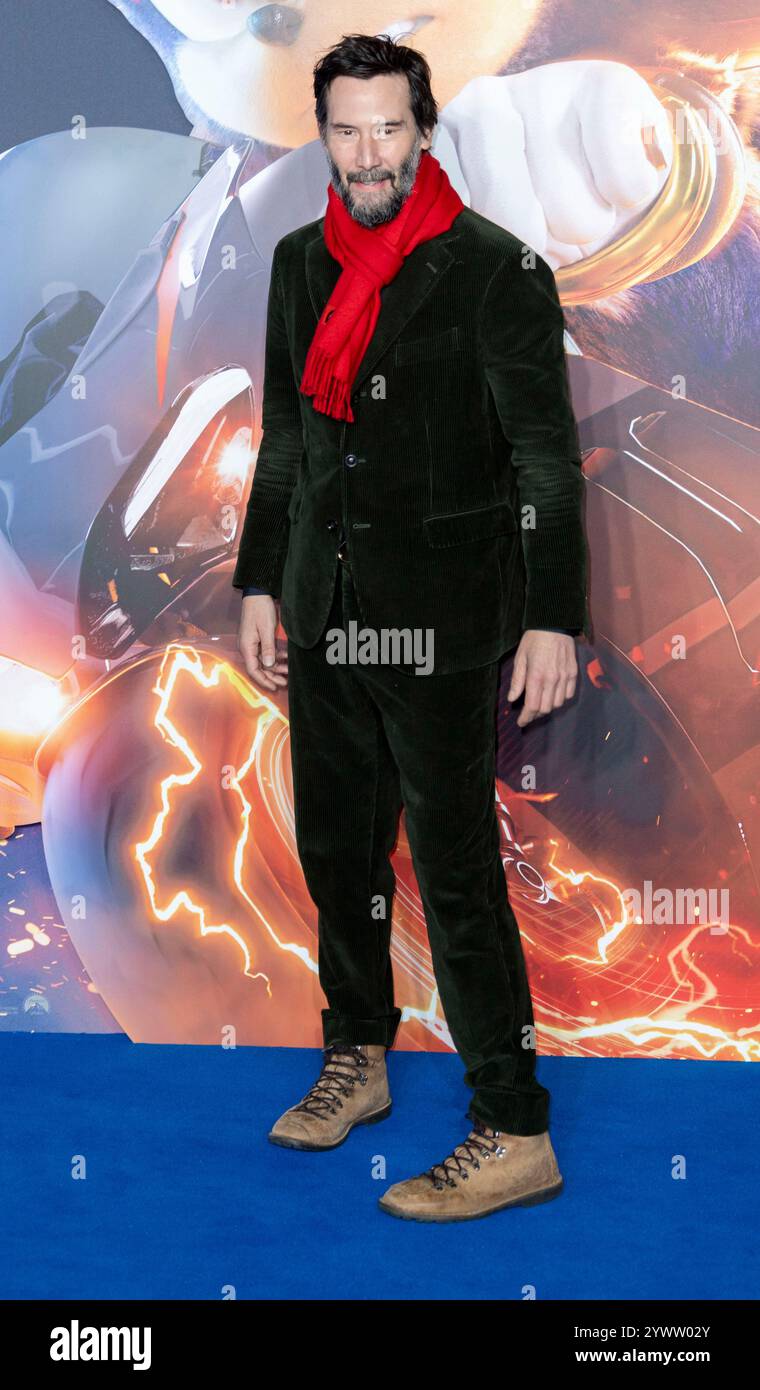 10 Dec 2024, London, England, UK - Keanu Reeves attending Sonic the ...