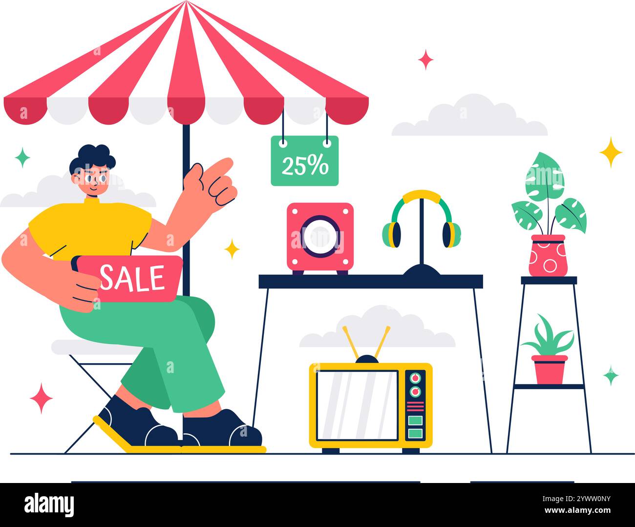 Swap shop and clothes Stock Vector Images - Alamy