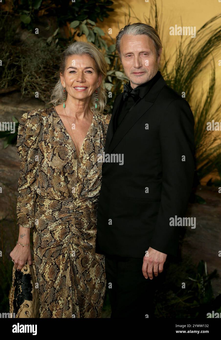 Hanne Jacobsen and Mads Mikkelsen attend the "Mufasa: The Lion King" UK ...