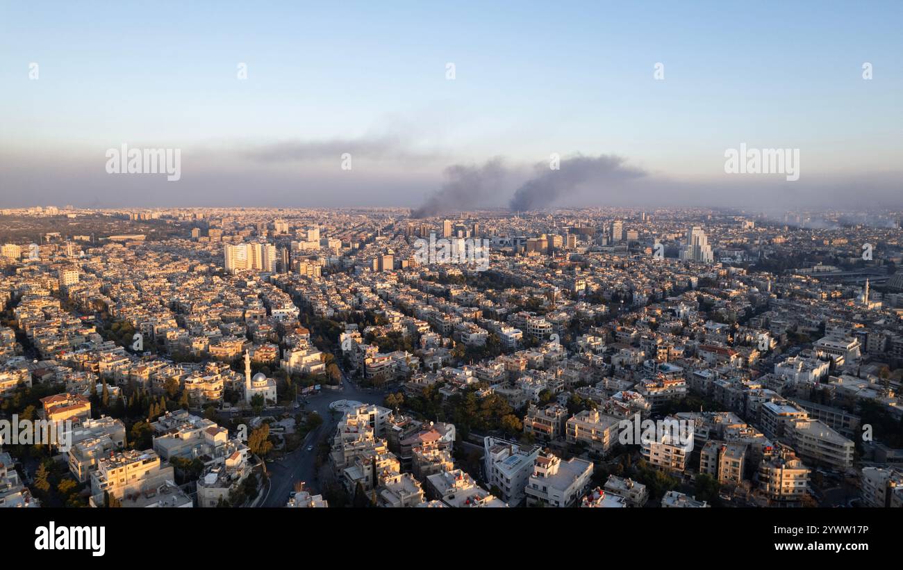 Israeli airstrikes on Damascus. The fall of Bashar al-Assad's regime ...