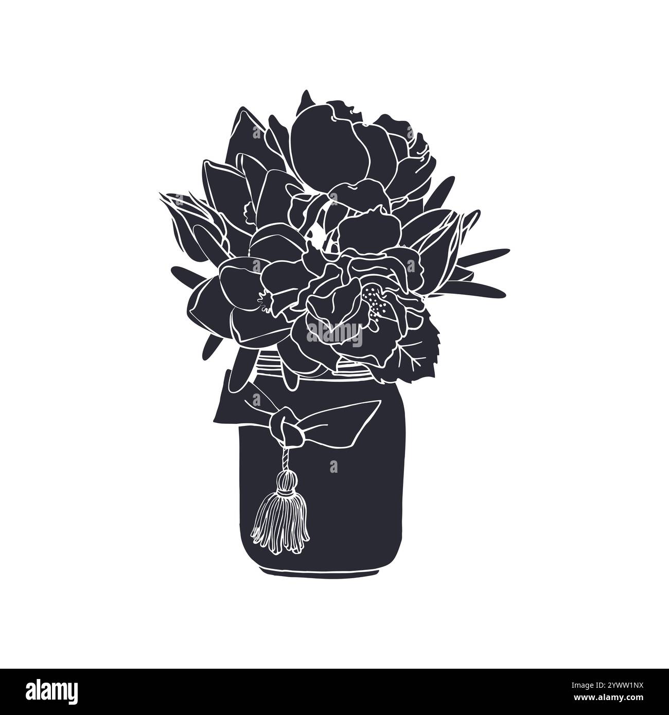 Crocus flowers black Stock Vector Images - Alamy