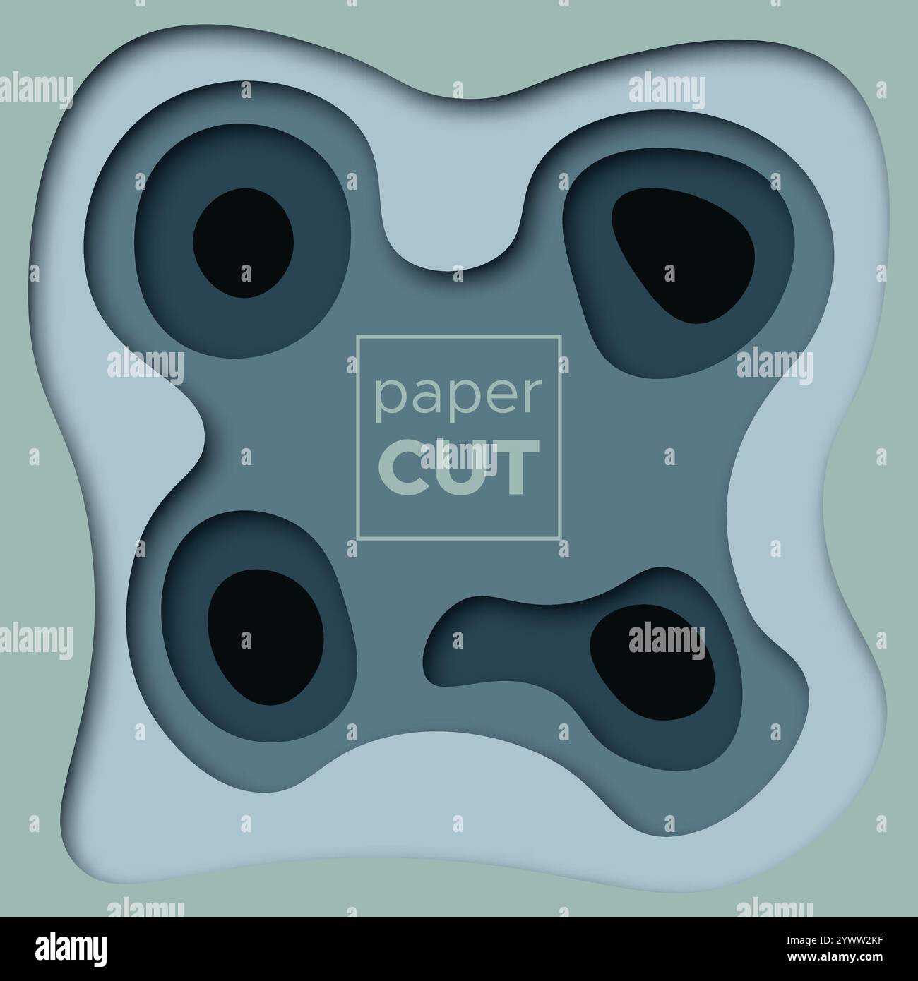 Abstract Background with Paper Cut shapes. Vector illustration Stock ...