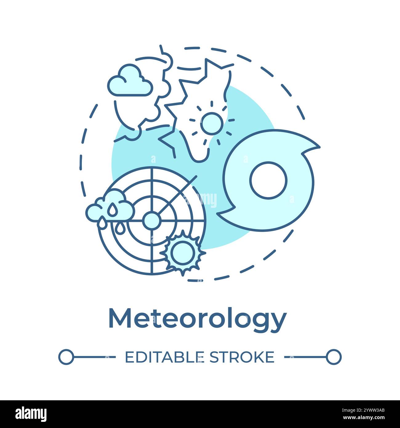 Meteorology radar Stock Vector Images - Alamy