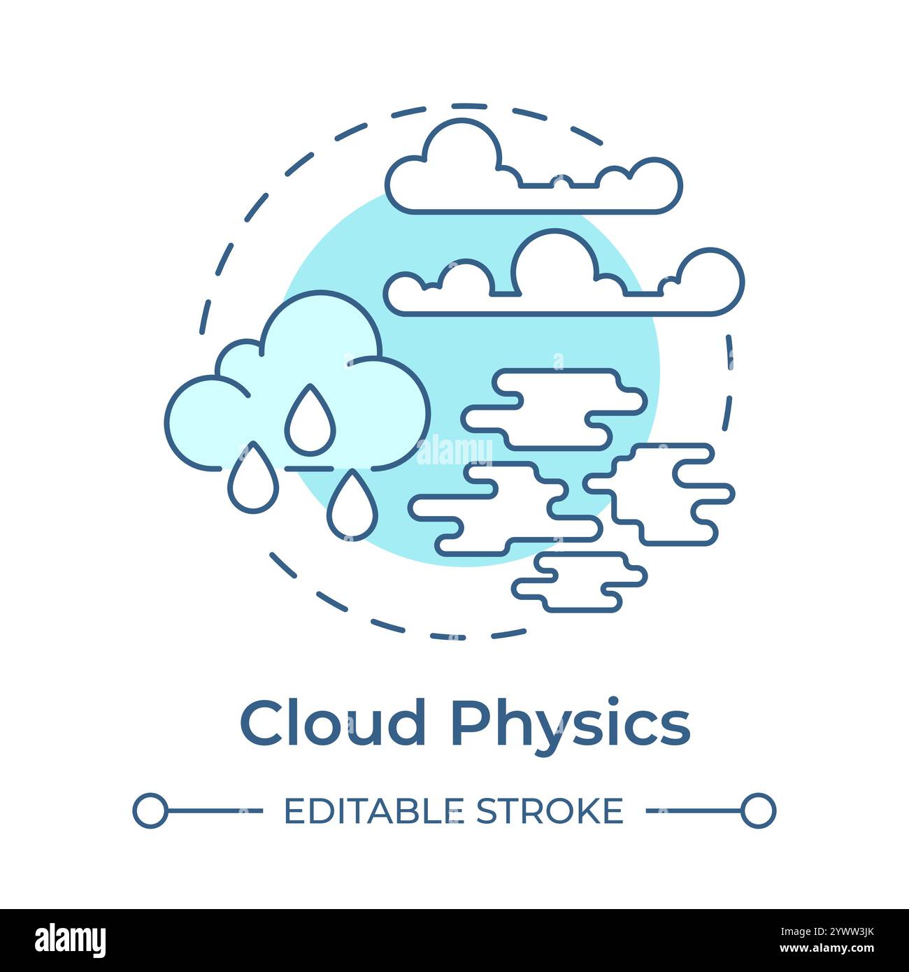 Cloud physics soft blue concept icon Stock Vector Image & Art - Alamy