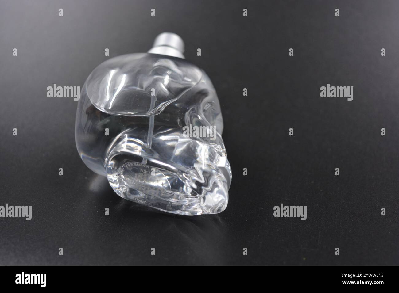 Women's things, perfumes, pleasant aromas. Exquisite clear glass bottle ...