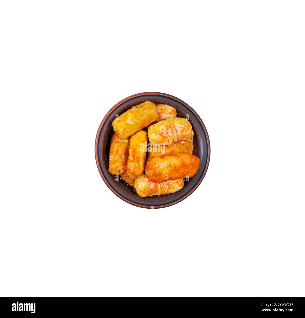 Traditional Ukrainian stuffed cabbage rolls, known as "Holubtsi ...