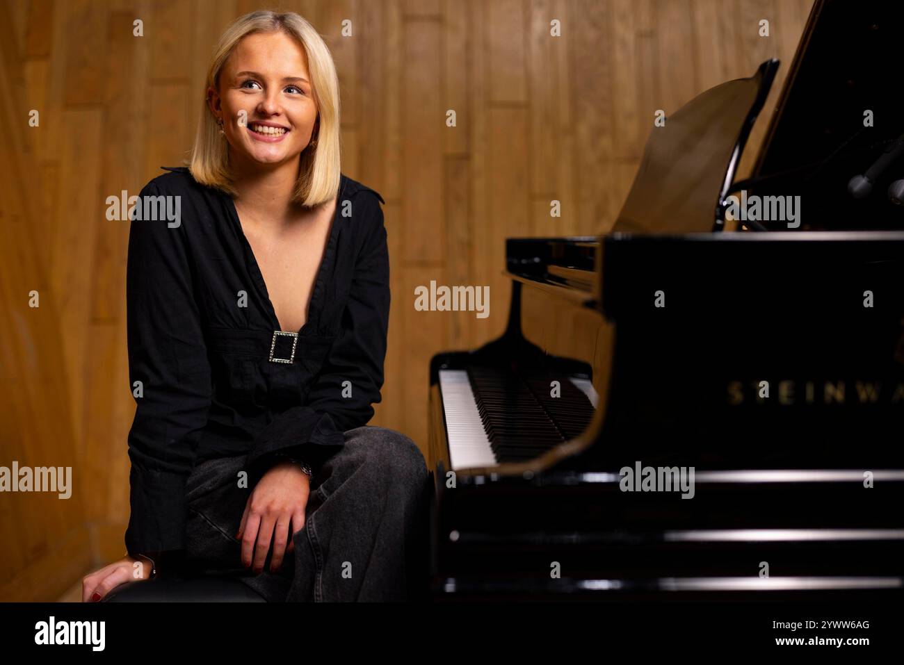 EDITORIAL USE ONLY Mel Raeburn records her version of ???Sonnet??? for ...